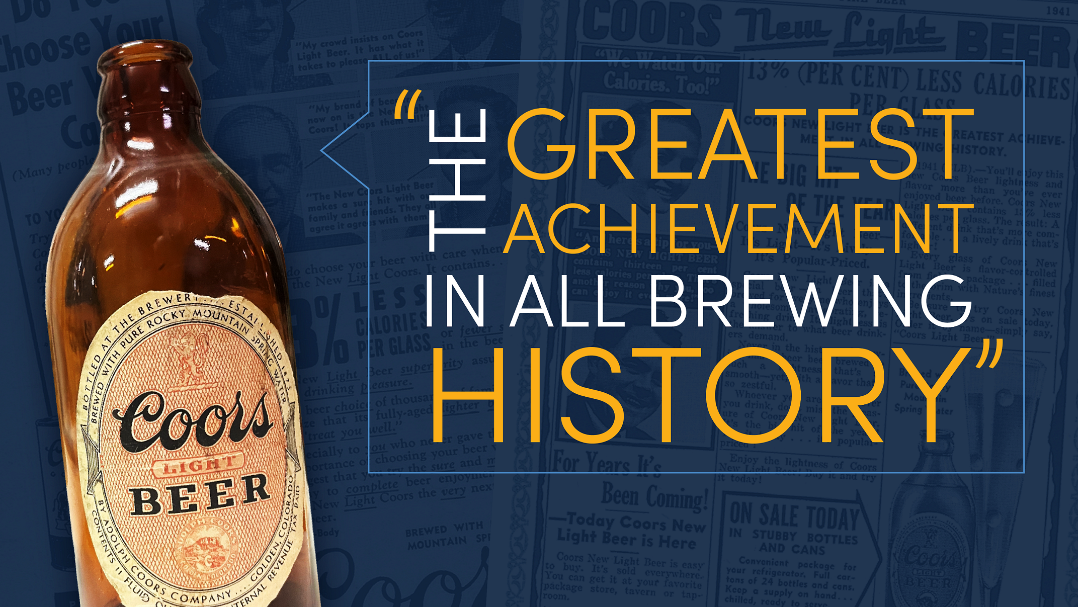 The little-known story about Coors Light’s 1941 roots | Molson Coors ...