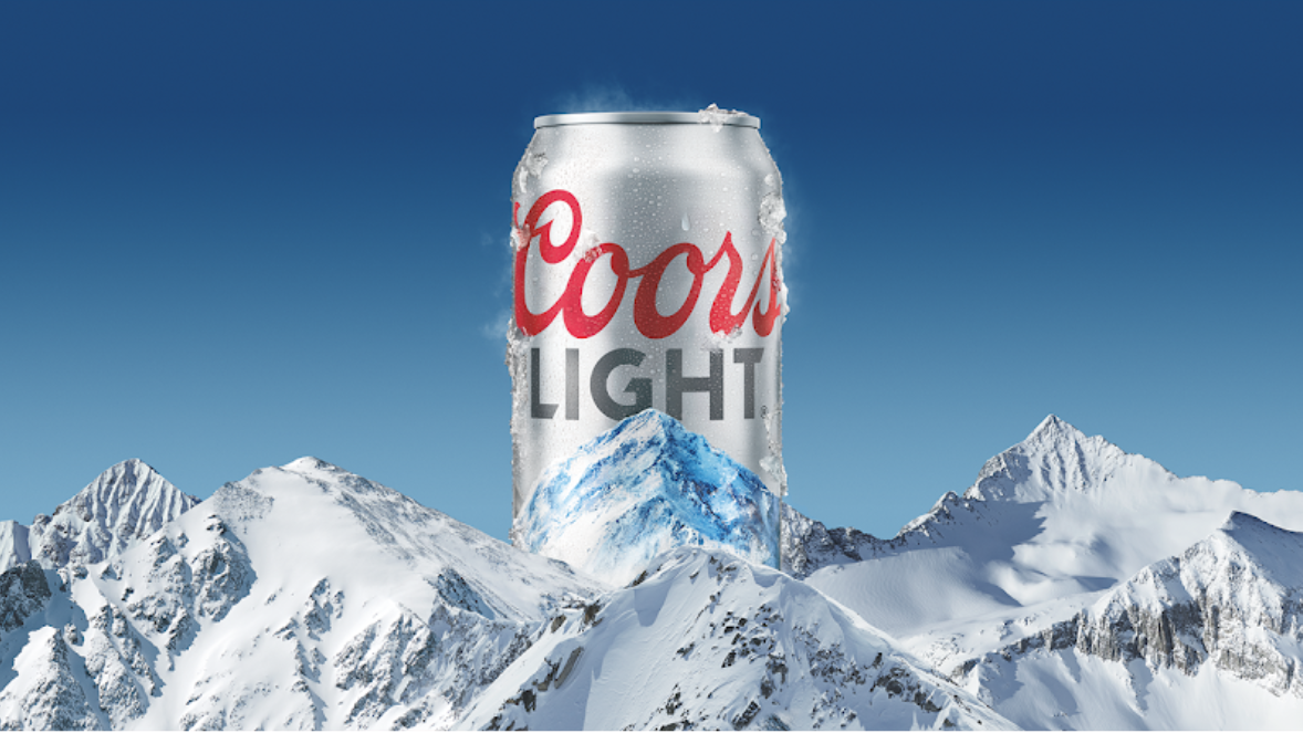 COORS Light Led Sign Blue Coors Beer Neon Sign - Snow Mountain Glowing ...