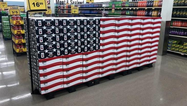 Red, white and brew: How elaborate beer displays get built | Molson ...