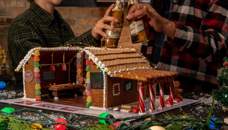 Miller High Life’s gingerbread dive bars put sticky twist on holiday ...