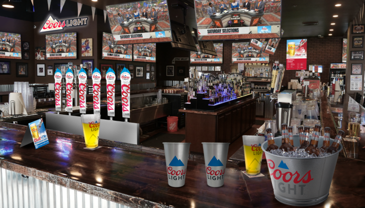 Coors Light refreshes the on-premise during peak football season ...